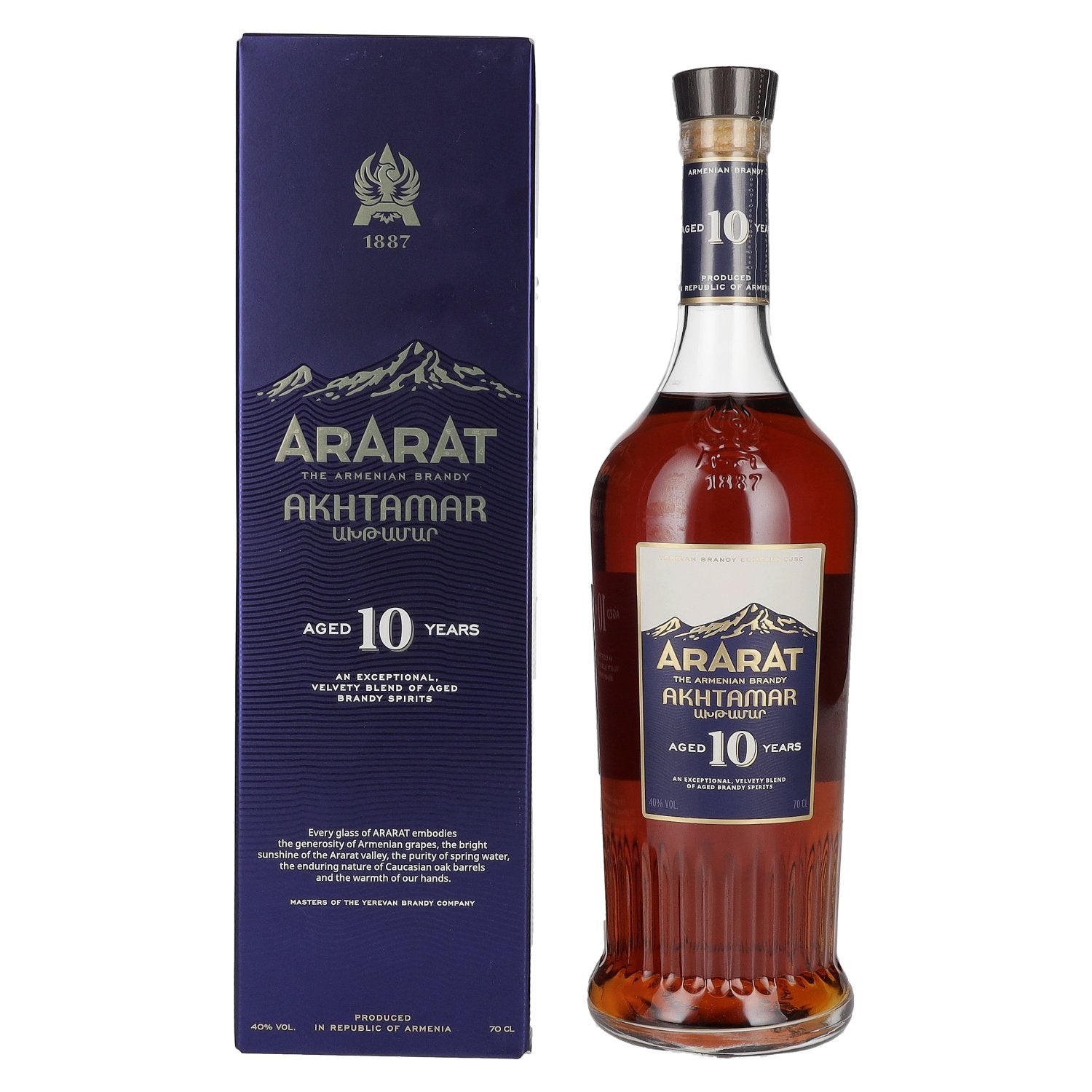 Buy Ararat Akhtamar 10 años 40% vol. 0,7l – brandy – Mydrinx.shop