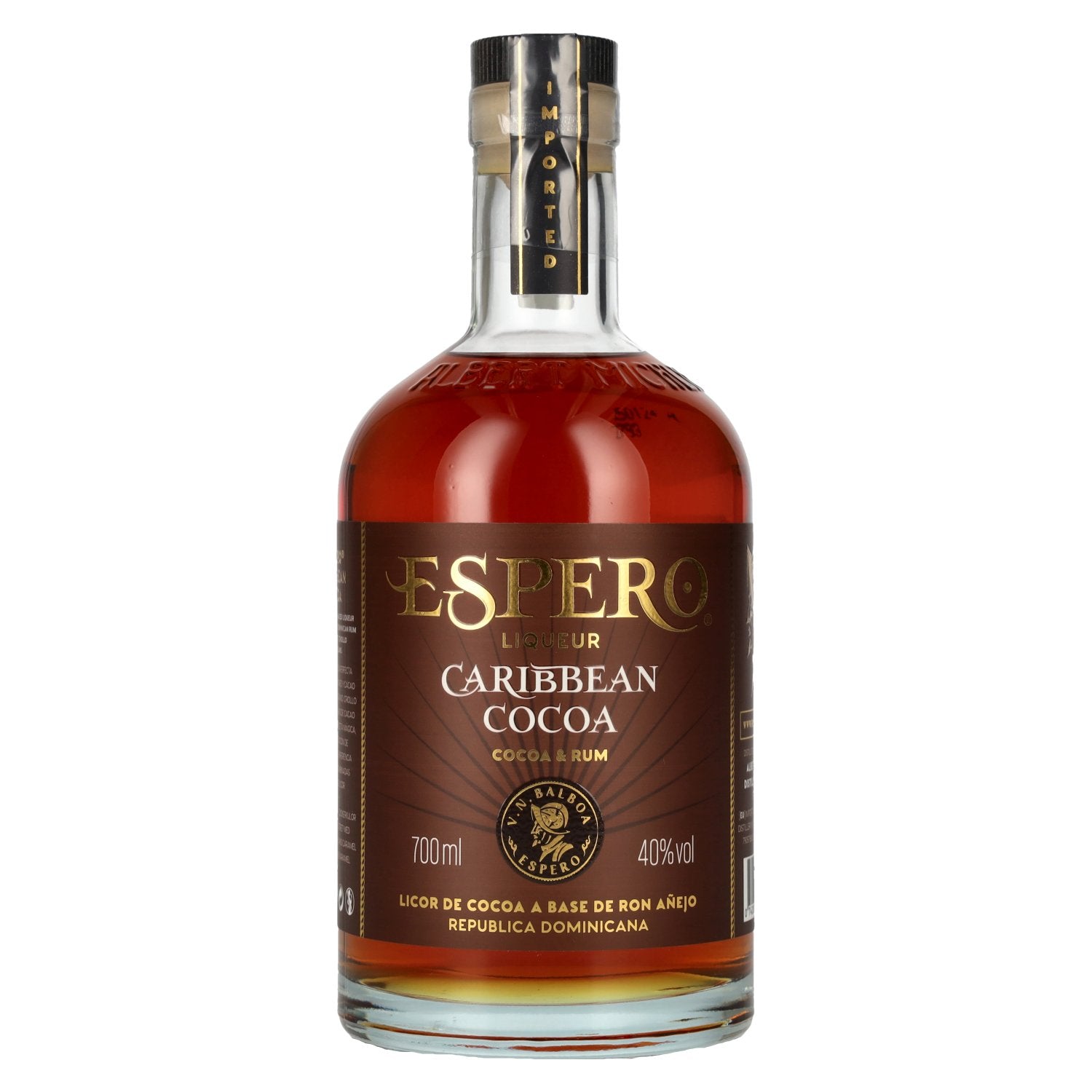 Buy Ron Espero Caribbean Cocoa & Rum Liqueur 40% Vol. 0,7l – Dominican ...