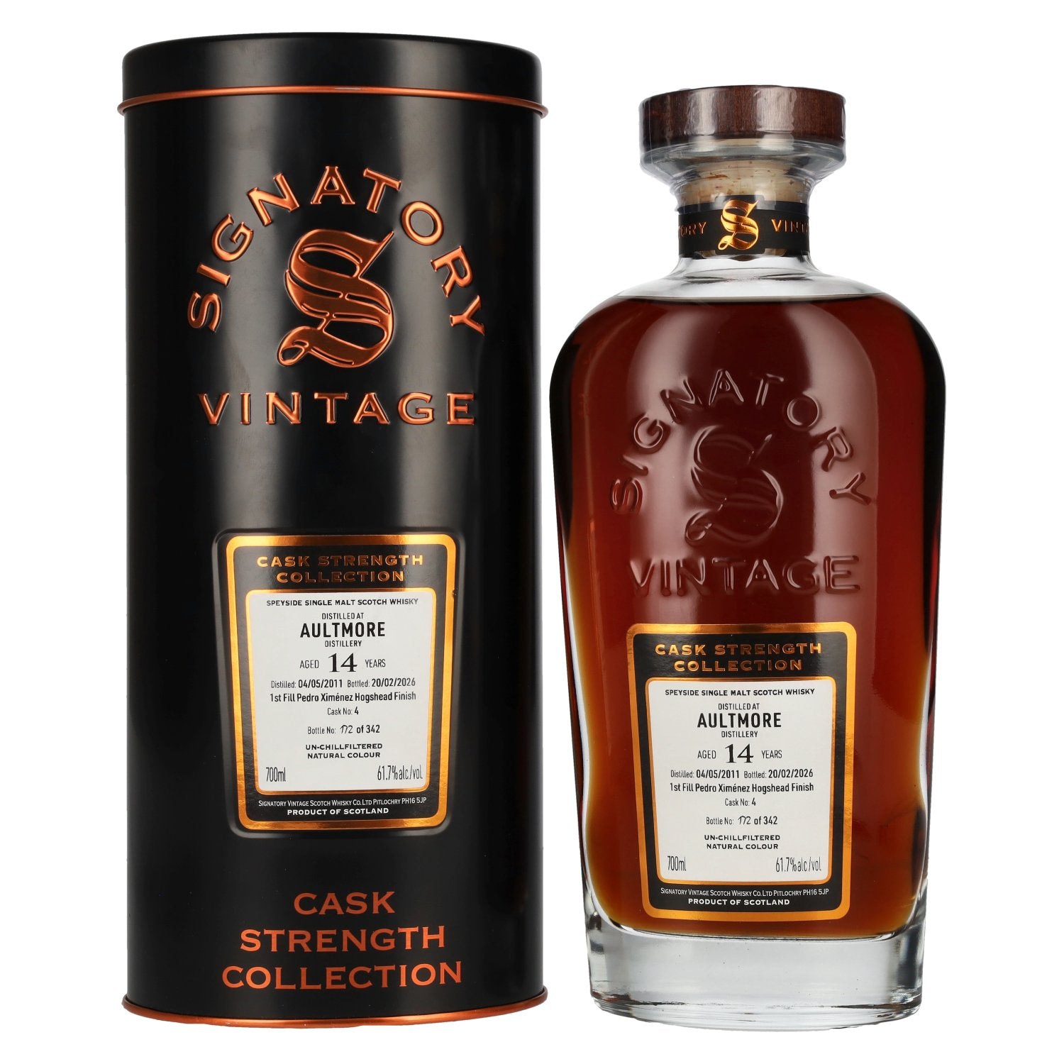 Buy Signatory Vintage AULTMORE 14 Years Old Cask Strength Collection ...