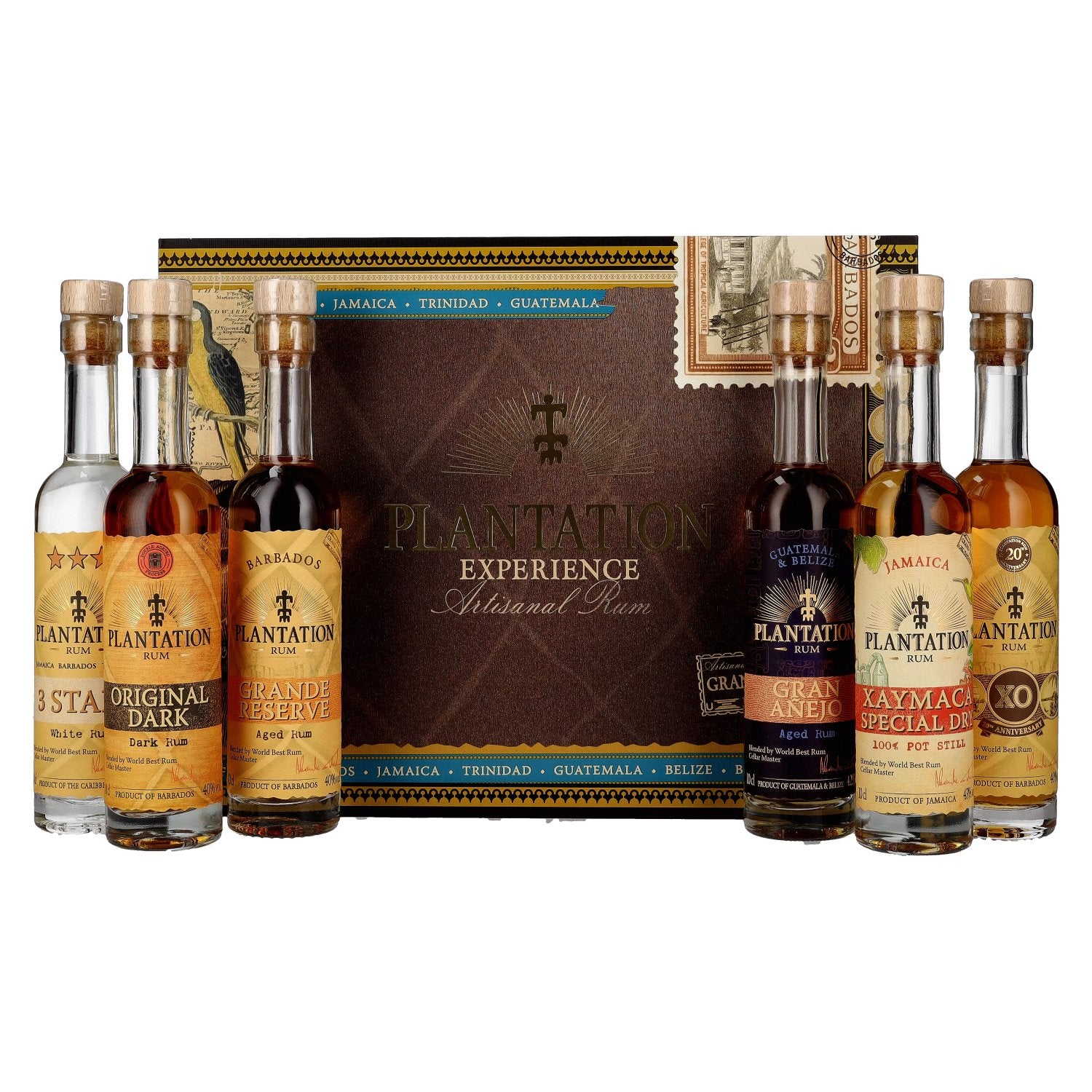 Buy Plantation EXPERIENCE BOX Artisanal Rum 41% Vol. 6x0,1l in Giftbox ...
